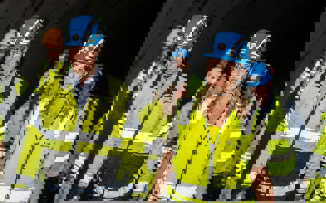 Gjennomslag i den nye T-banetunnelen på Østensjøban